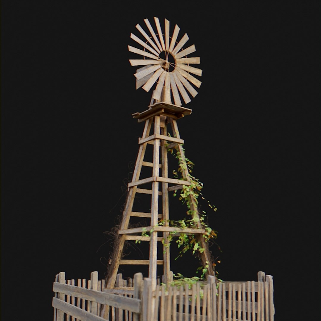 3D Farm Windmill - TurboSquid 1796339