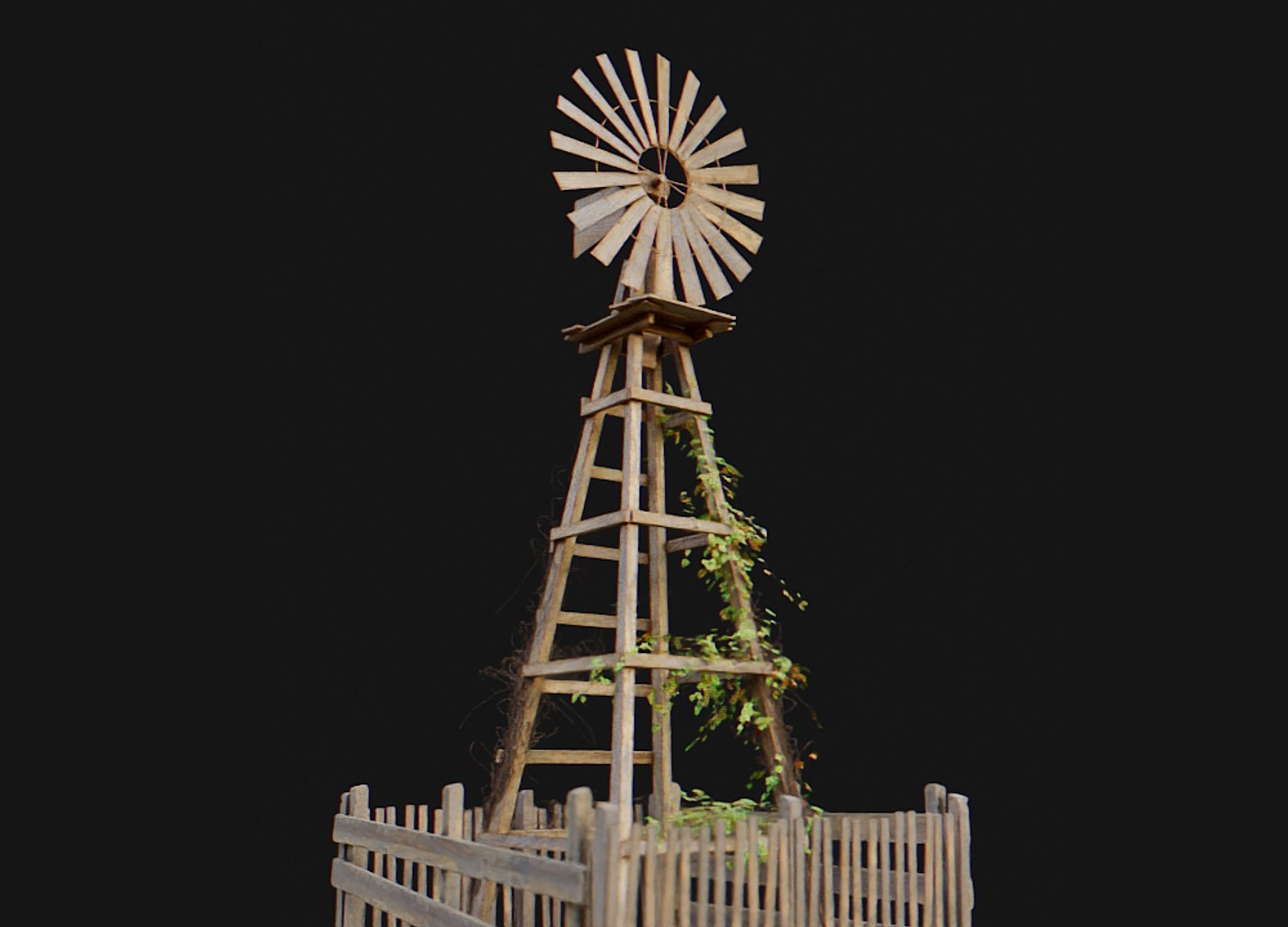 3D Farm Windmill - TurboSquid 1796339