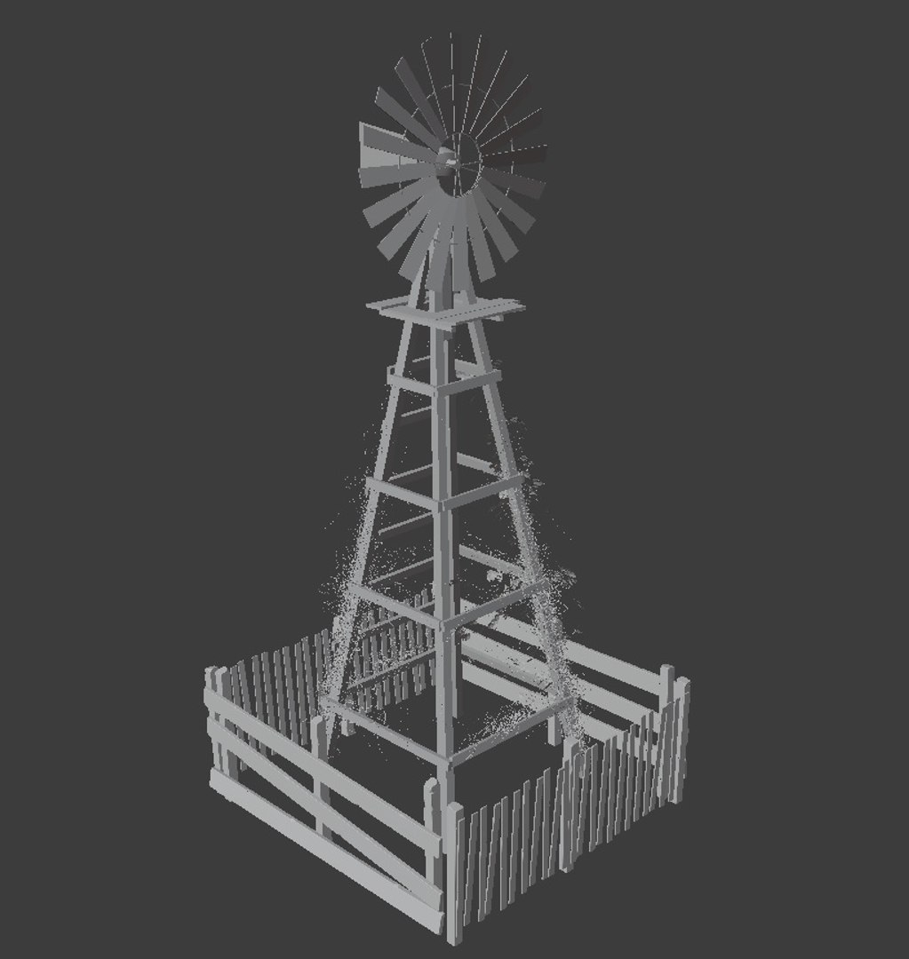 3D Farm Windmill - TurboSquid 1796339