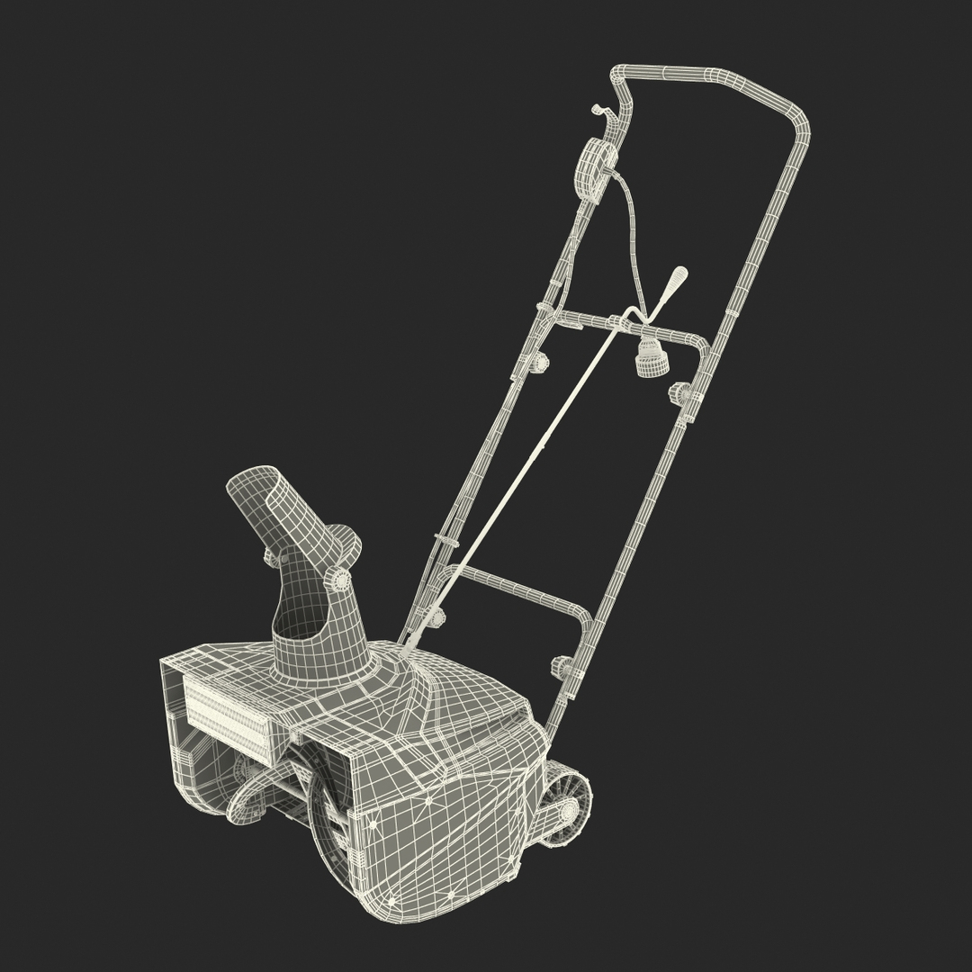 Electric Snow Blower 3d Model