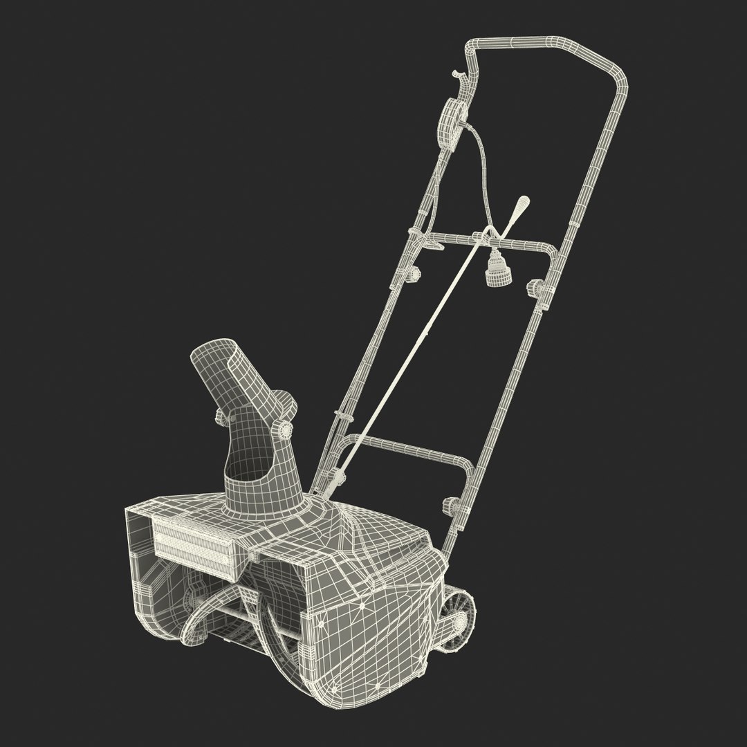 Electric Snow Blower 3d Model