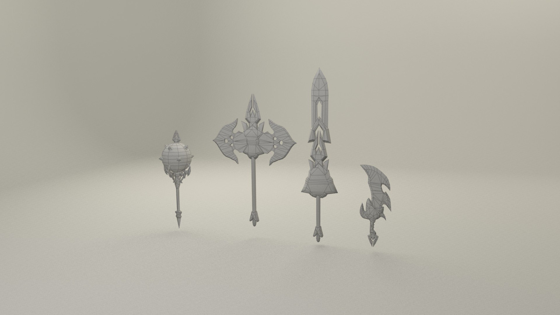 3D Bladed Weapons Model - TurboSquid 2006236