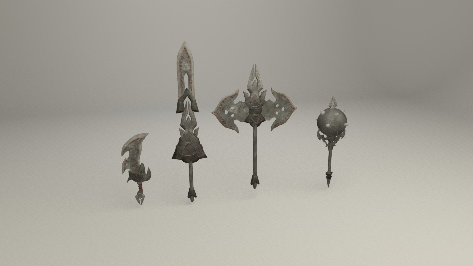 3D Bladed Weapons Model - TurboSquid 2006236