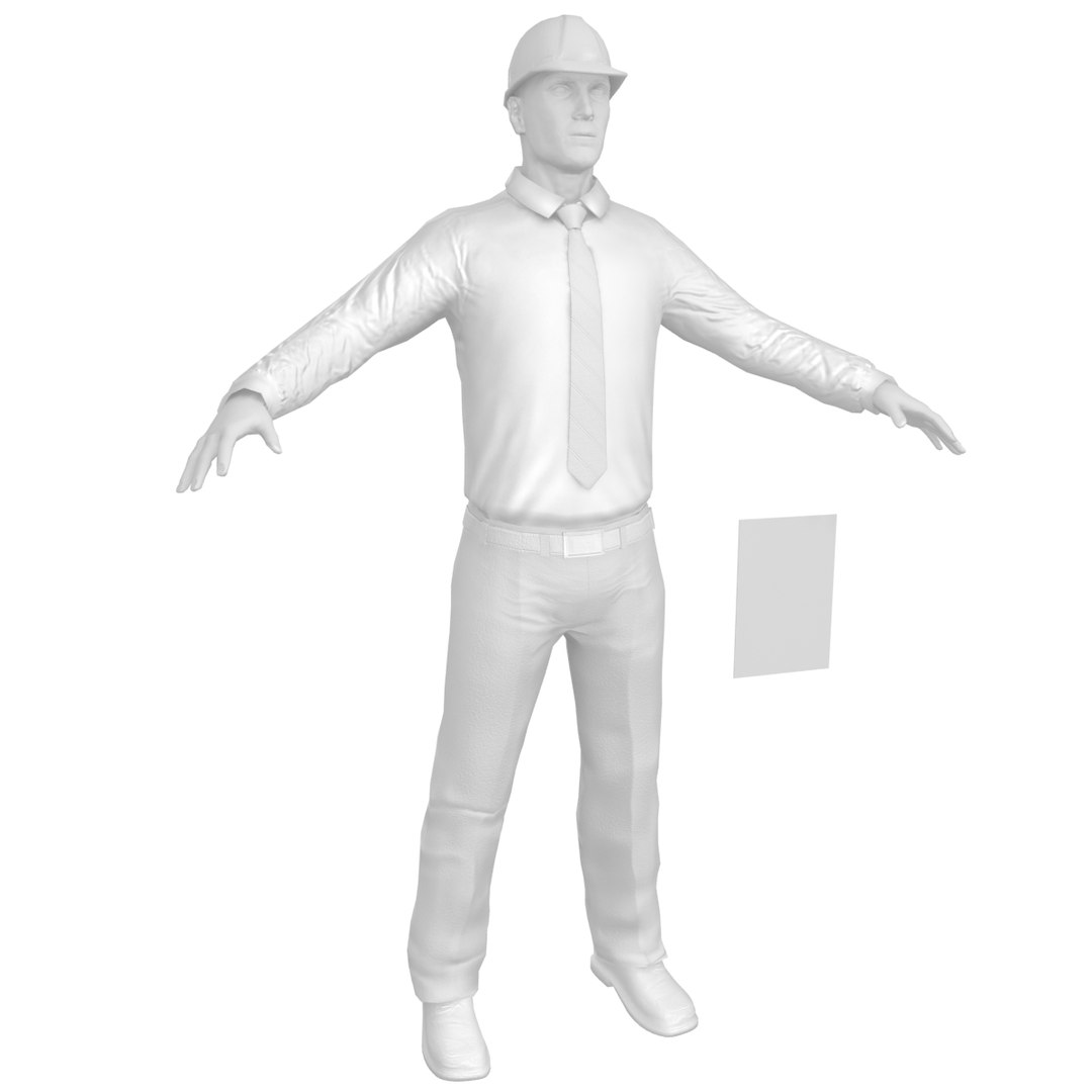 Engineer man helmet model - TurboSquid 1277291