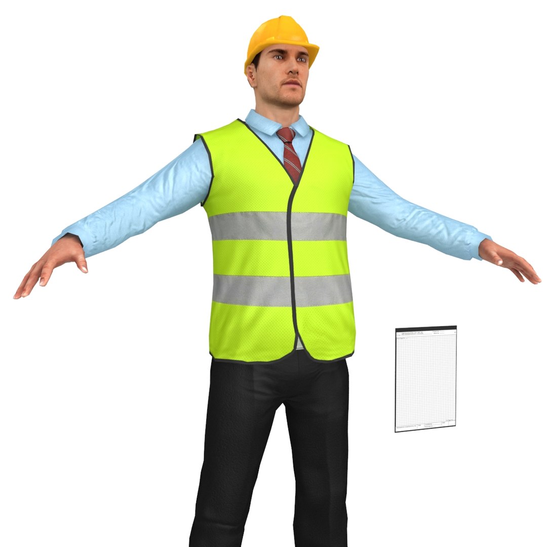 Engineer Man Helmet Model - TurboSquid 1277291