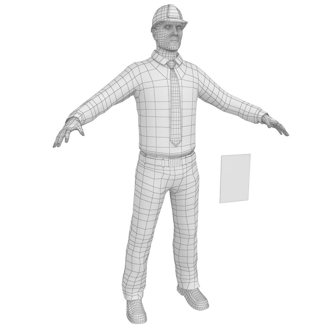 Engineer man helmet model - TurboSquid 1277291