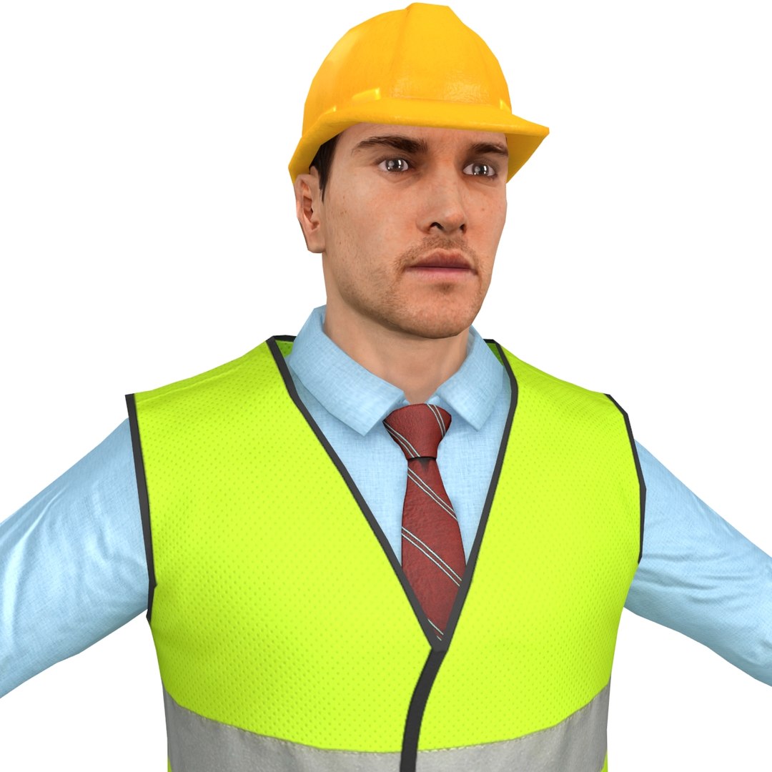 Engineer Man Helmet Model - TurboSquid 1277291