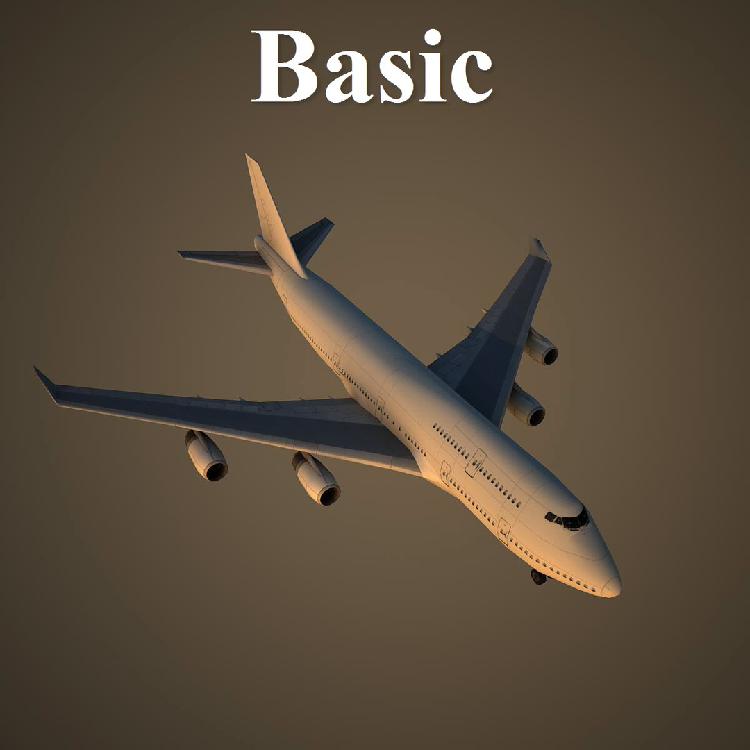 Boeing 747-400 Basic 3d Max