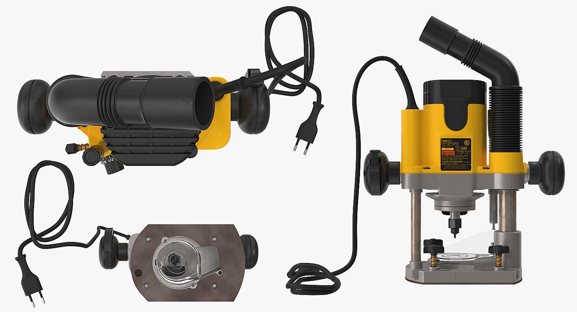 3D Model Plunge Router Dewalt Dw621 - TurboSquid 1281013