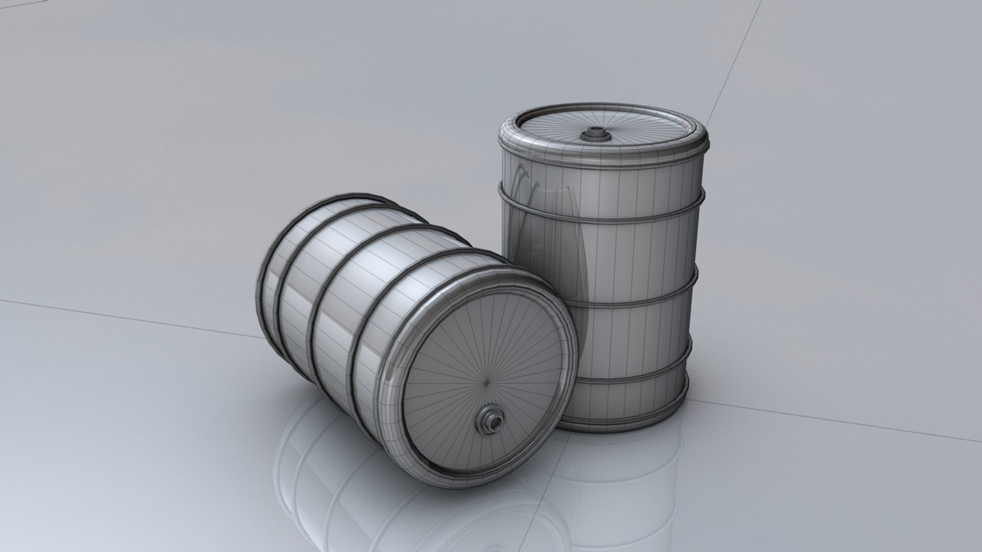 free barrel 3d model