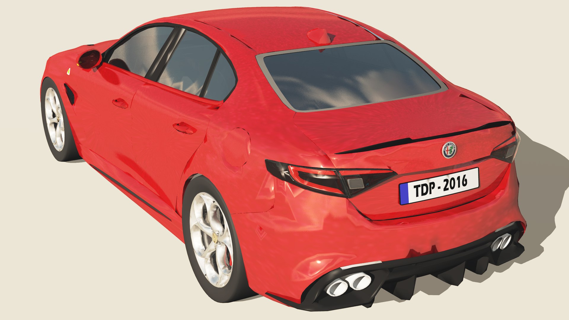 Free Alfa Romeo Giulia 3d Model