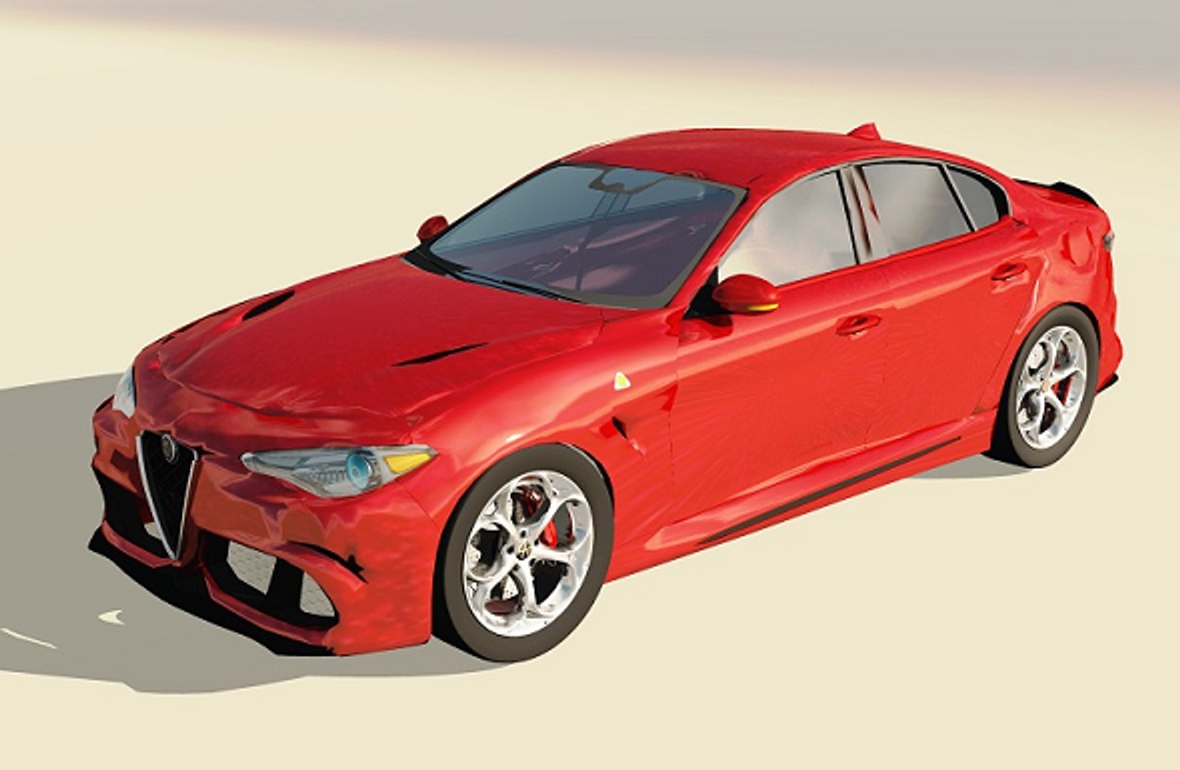 Free Alfa Romeo Giulia 3d Model