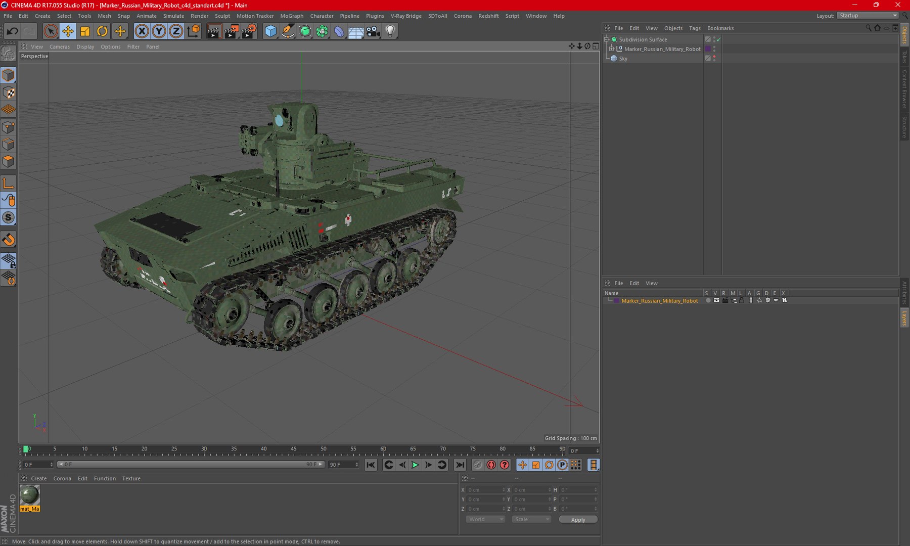 3D Marker Russian Military Robot - TurboSquid 2092690