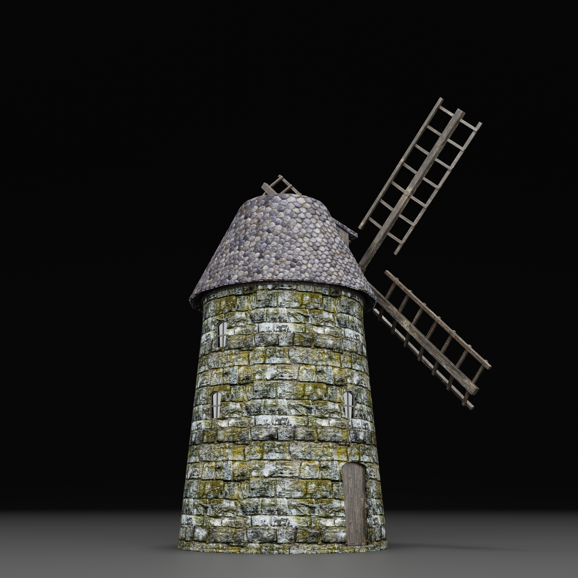 3D Old Windmill - TurboSquid 2047316