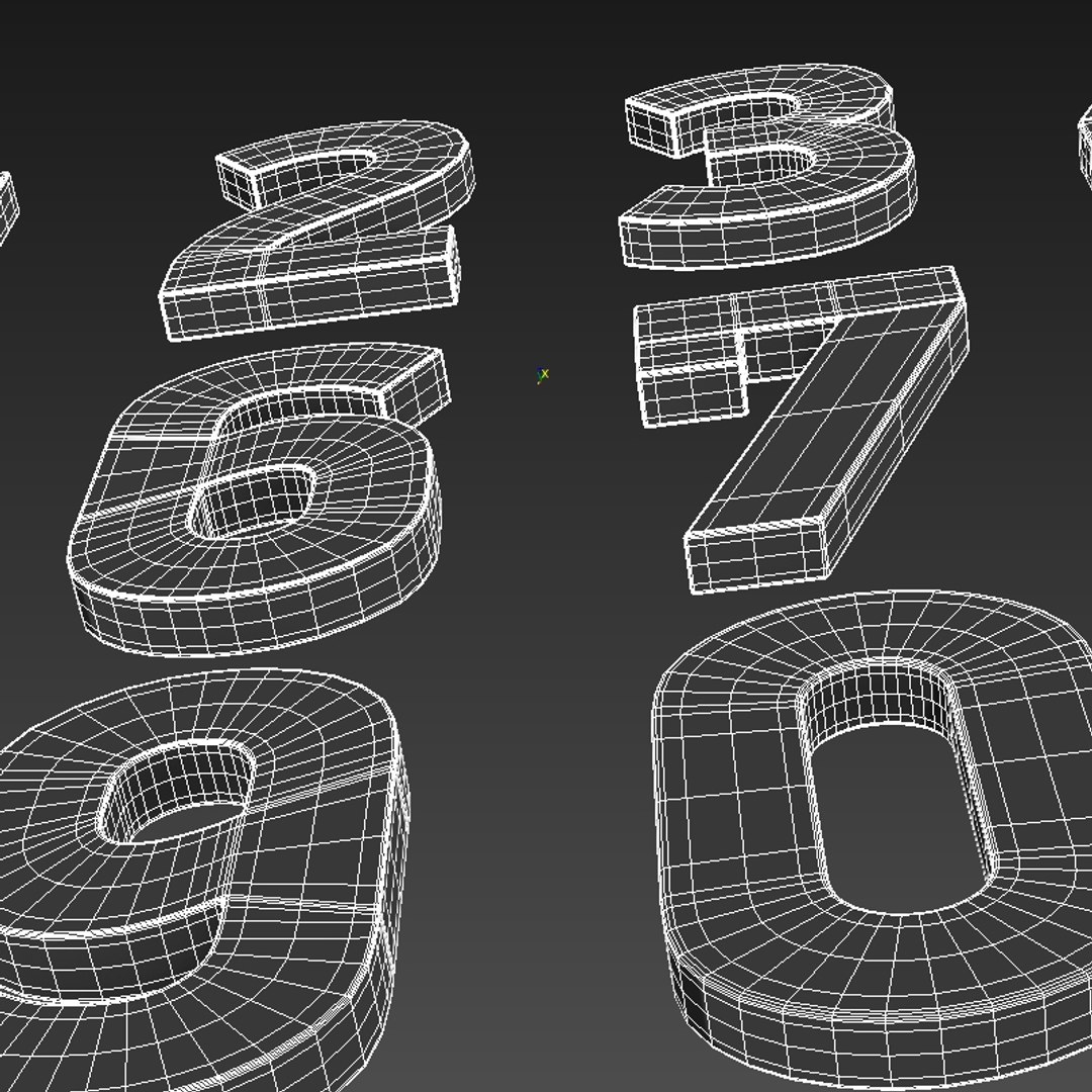 Numbers Countdown 3D - TurboSquid 1163282