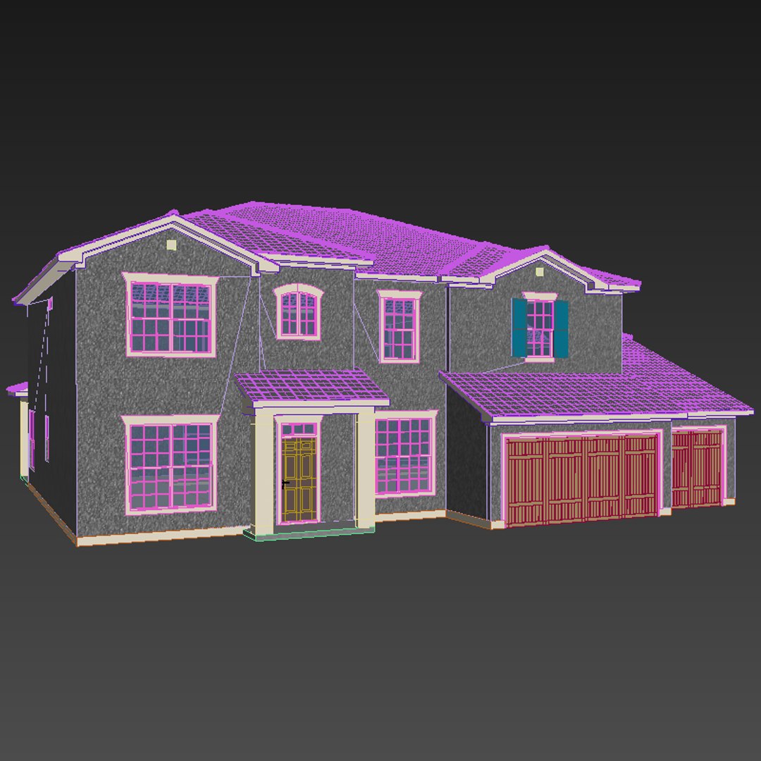 home roof 3d max