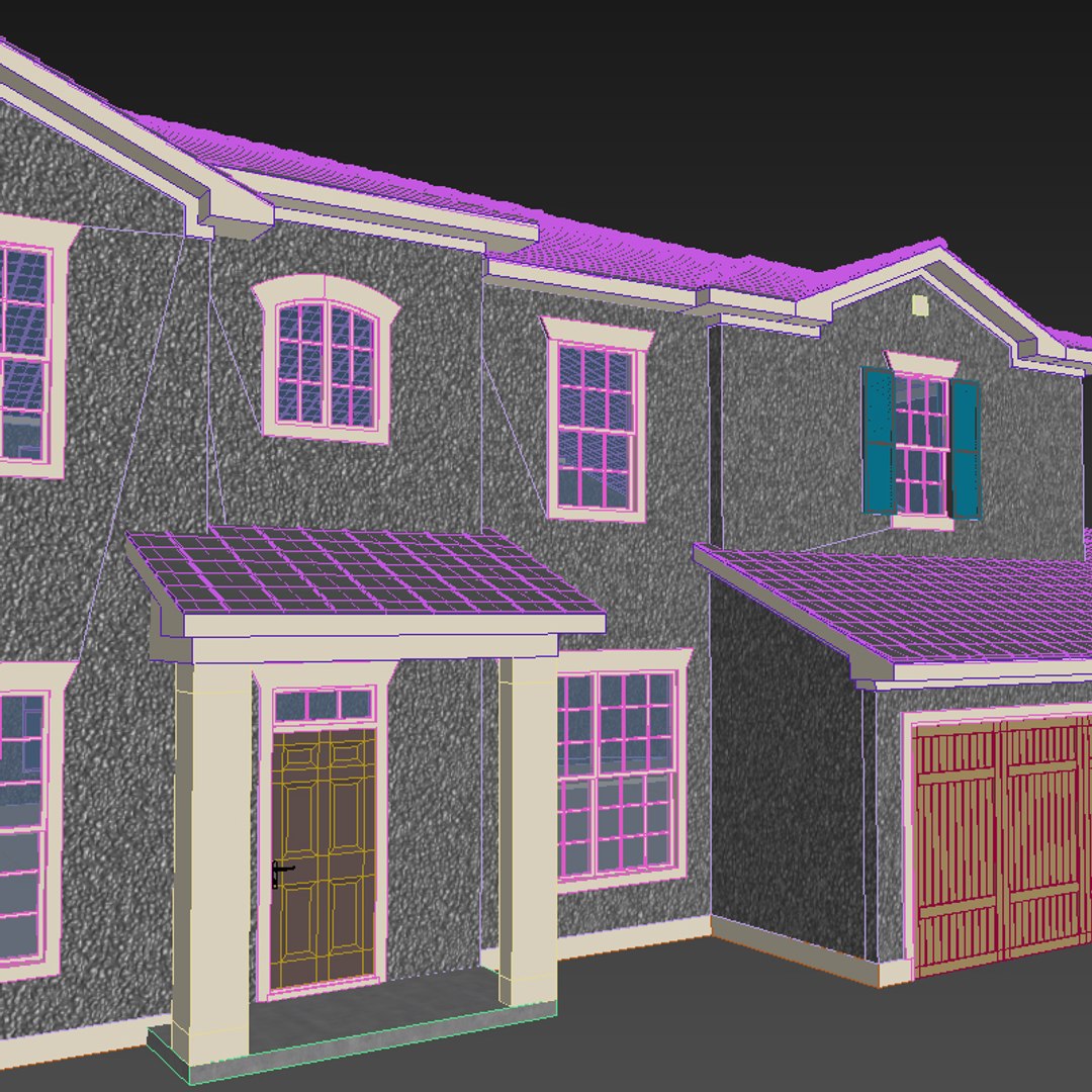 home roof 3d max