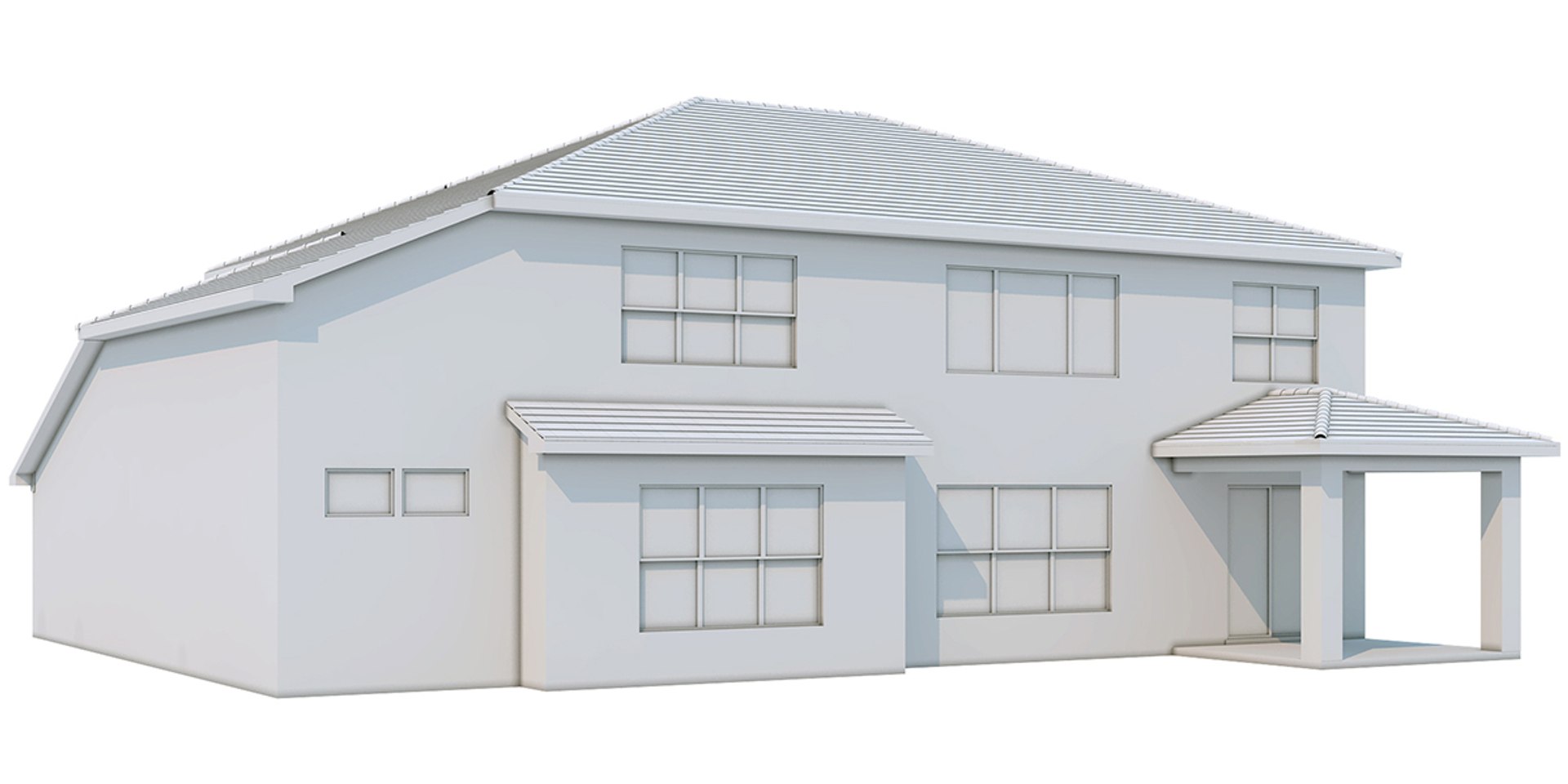 home roof 3d max