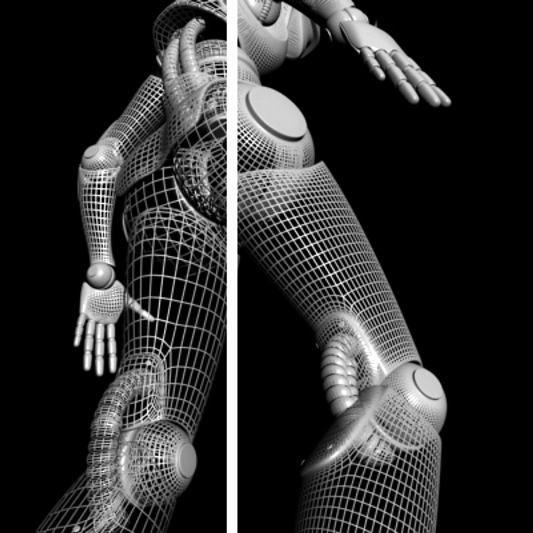 Colored Robeca Robot 3d Model