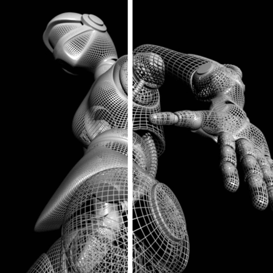 Colored Robeca Robot 3d Model