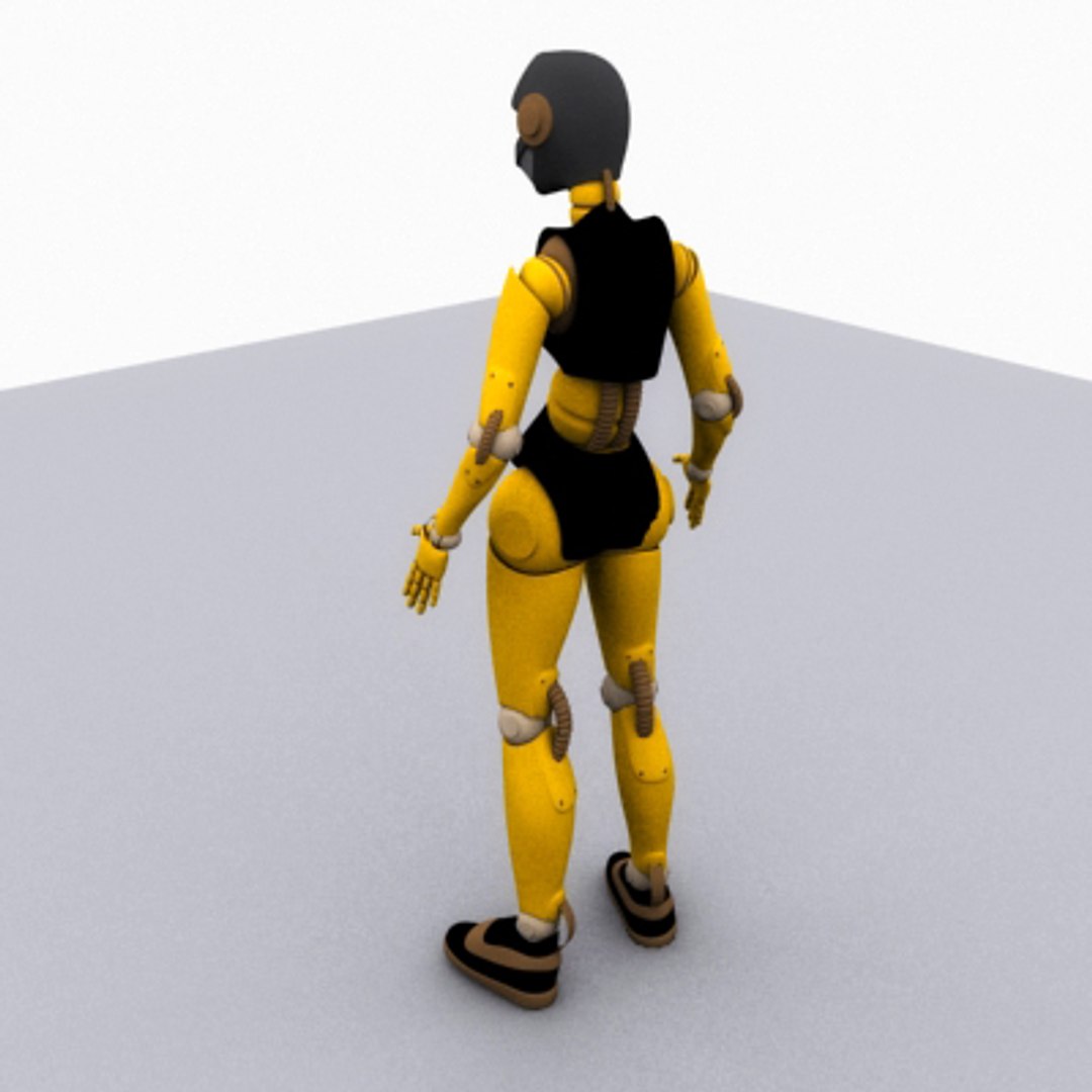 Colored Robeca Robot 3d Model