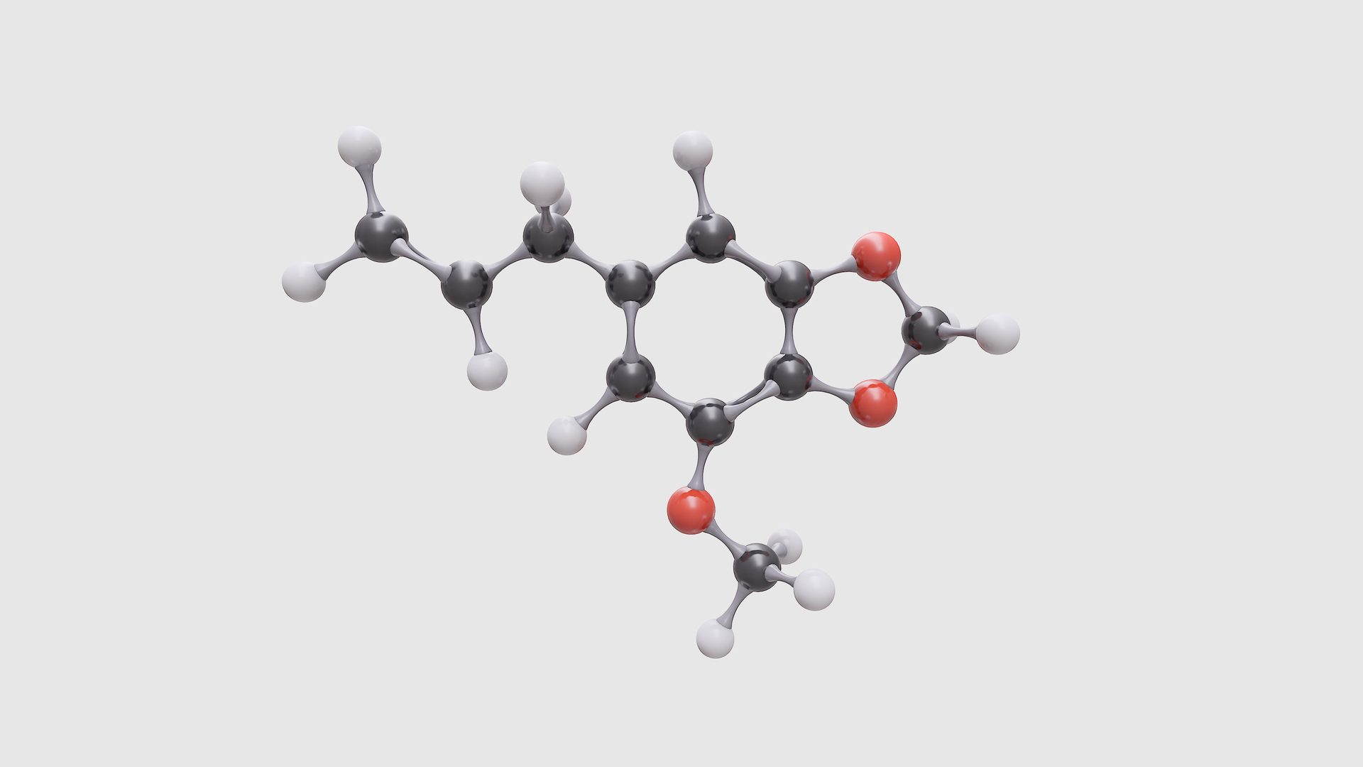 3D Myristicin Molecule With PBR 4K 8K Model - TurboSquid 1944705