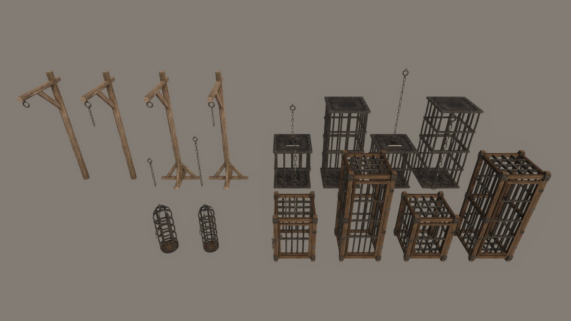 Fantasy Cages - Game Props 3D Model - TurboSquid 2228649