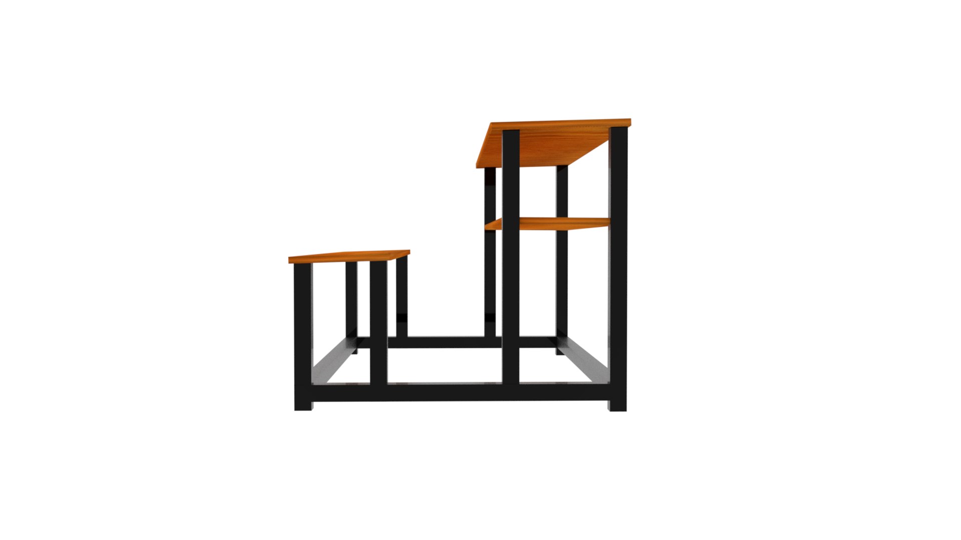 Classroom Bench 3D Model - TurboSquid 1342699
