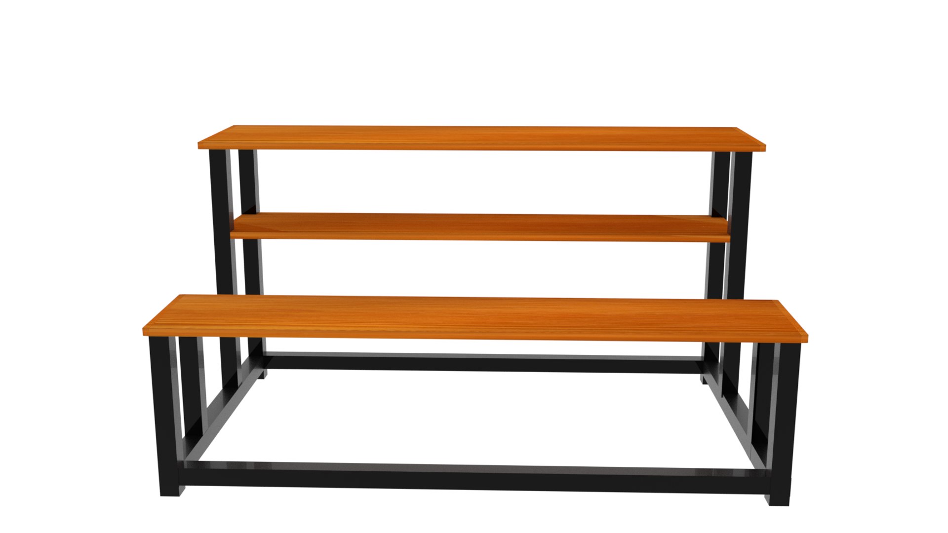 Classroom Bench 3D Model - TurboSquid 1342699