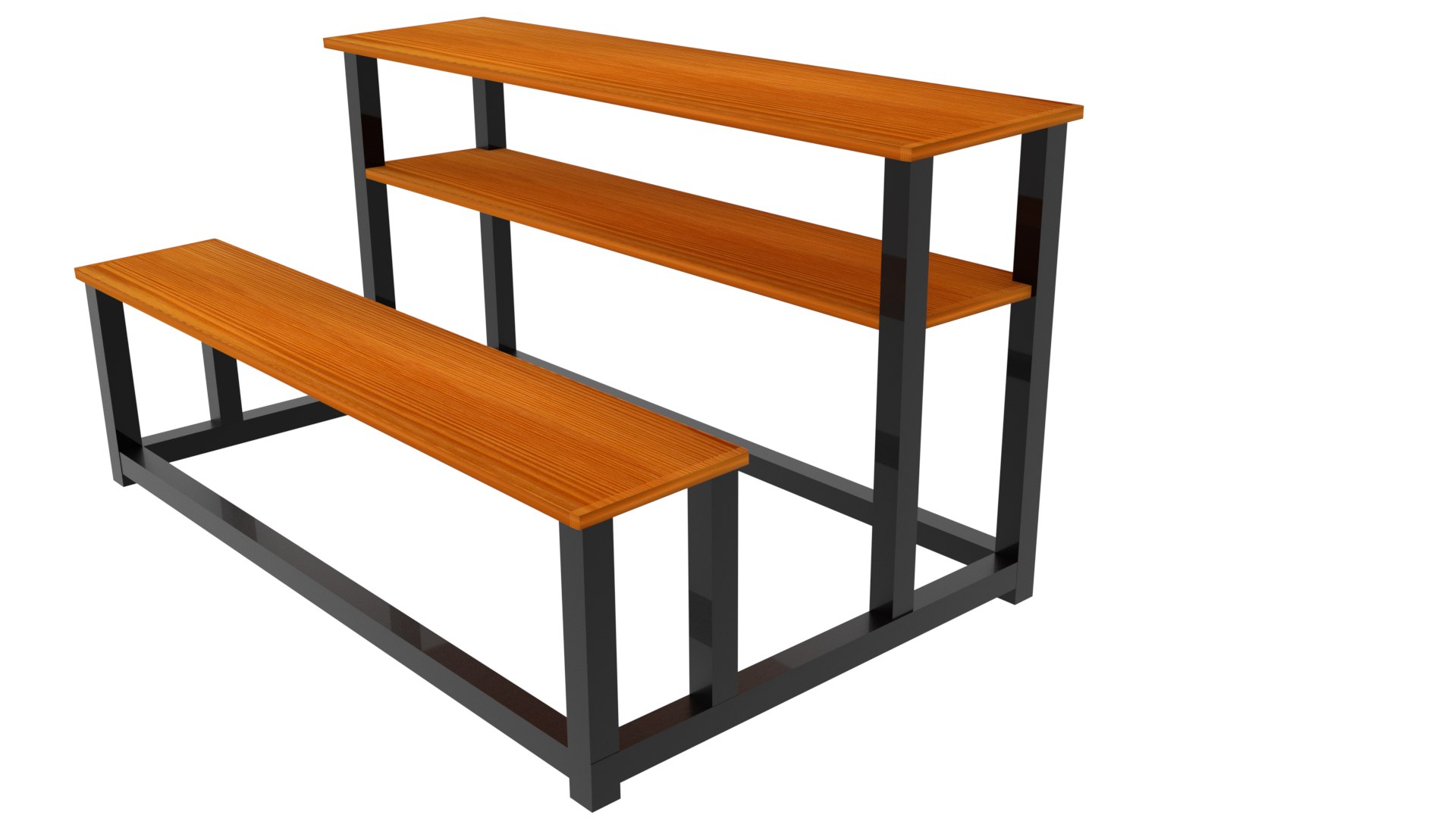 Classroom Bench 3D Model - TurboSquid 1342699