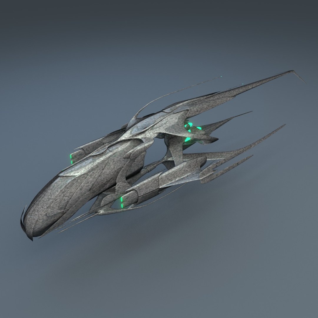 3d Model Alien Battleship