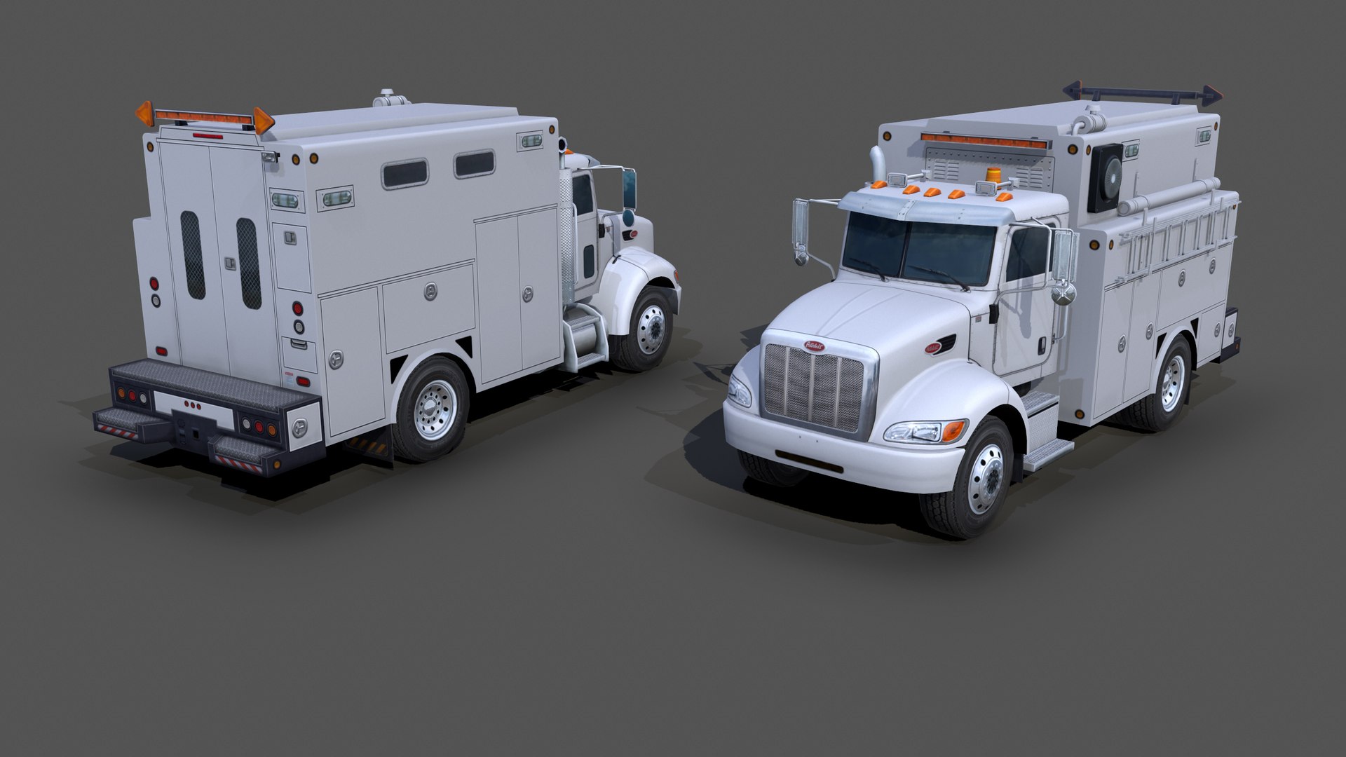 Peterbilt 335 2006 Utility truck s01 3D model - TurboSquid 2077180