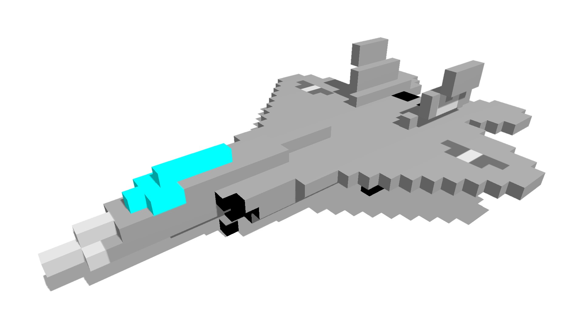 F22 Raptor - Pixelated Model - TurboSquid 1897306