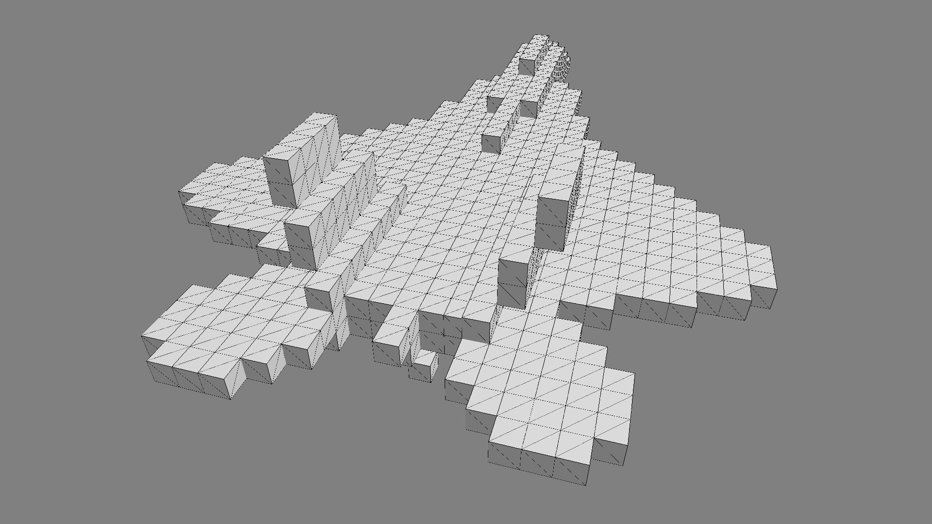 F22 Raptor - Pixelated Model - TurboSquid 1897306