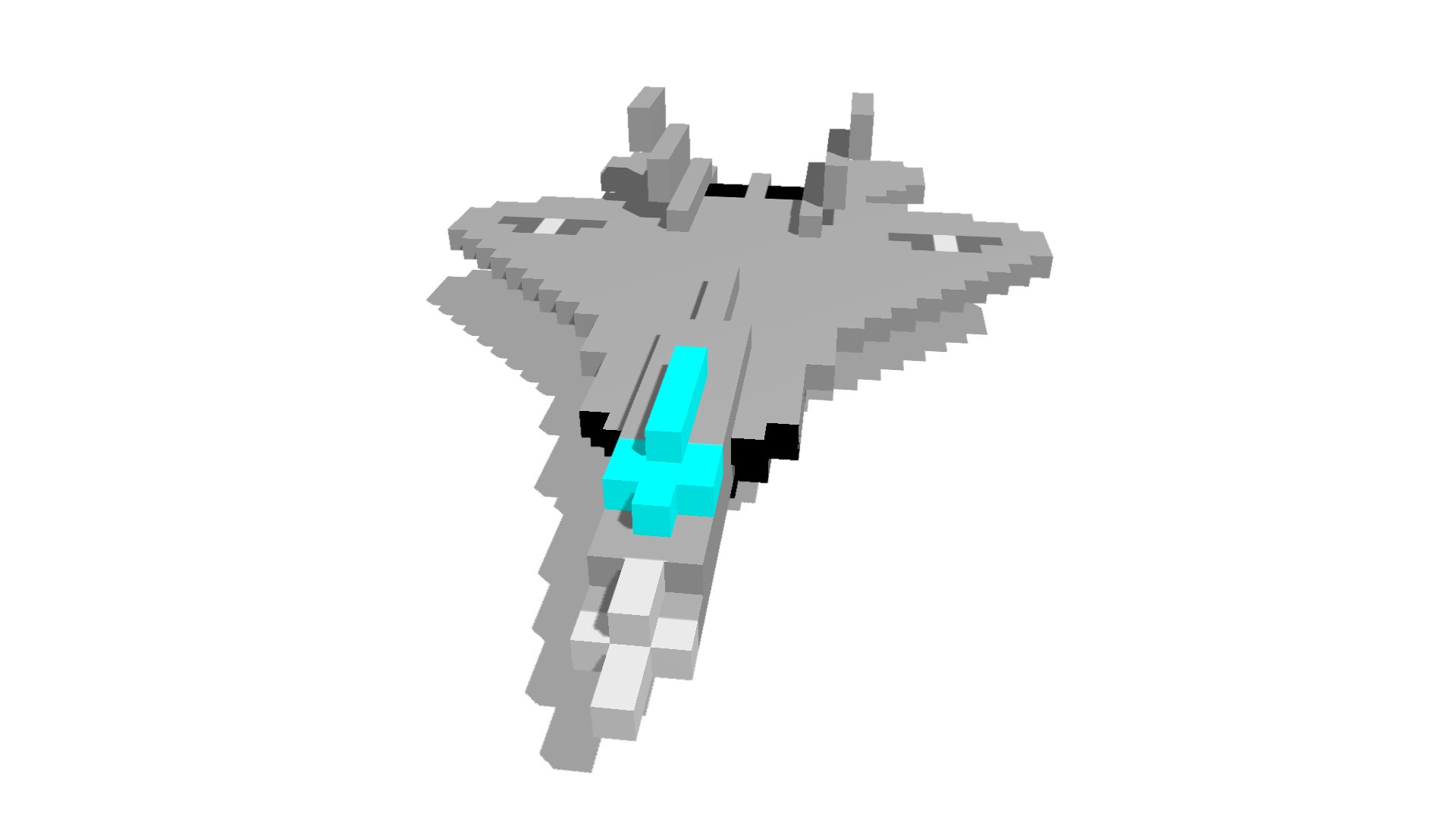 F22 Raptor - Pixelated Model - TurboSquid 1897306