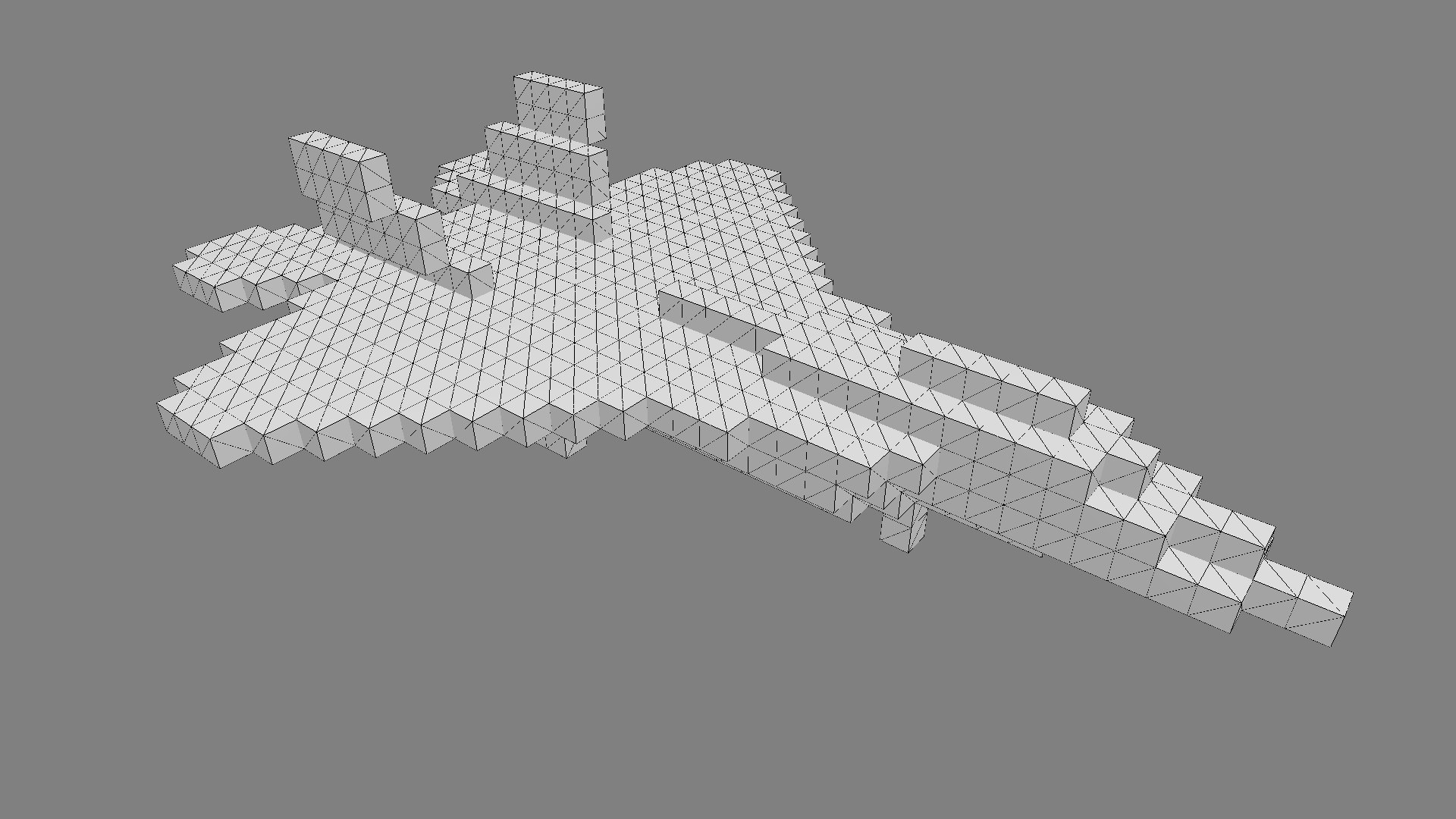 F22 Raptor - Pixelated Model - TurboSquid 1897306