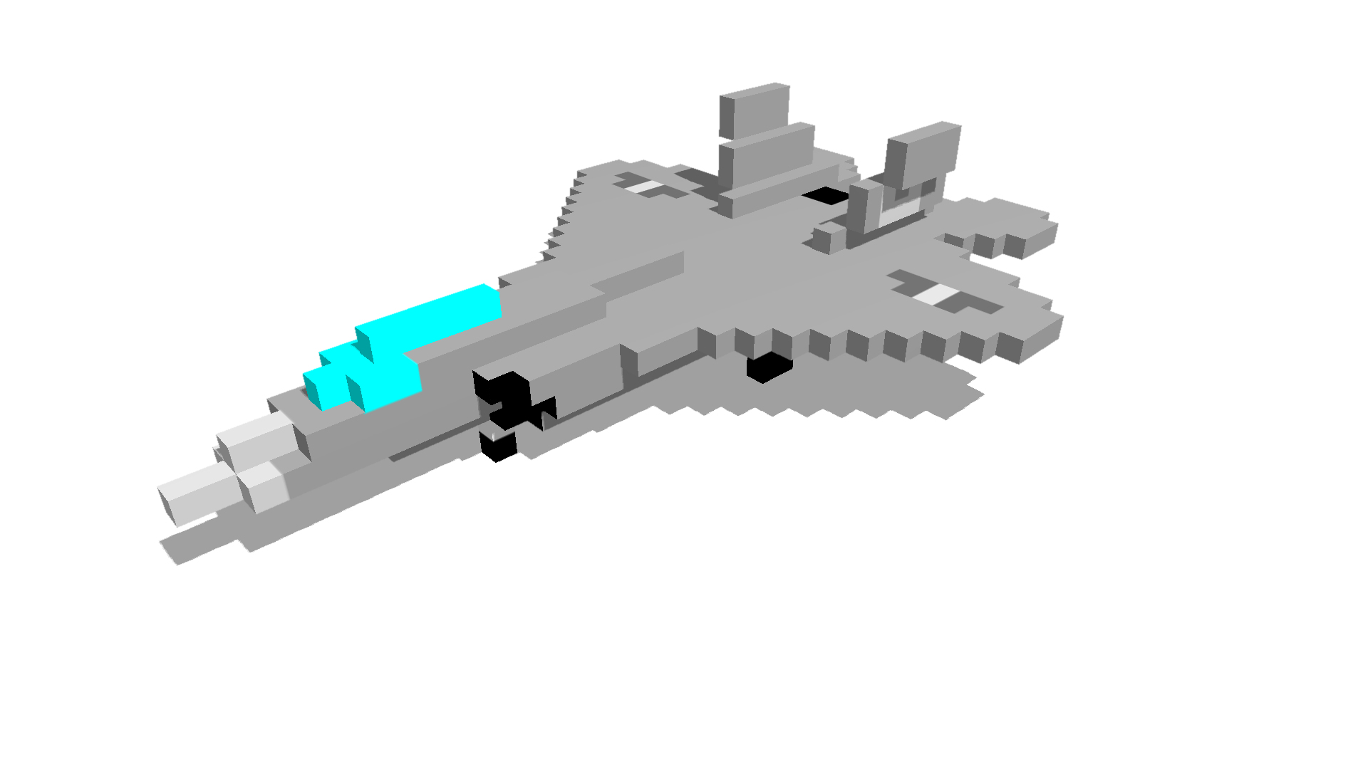 F22 Raptor - Pixelated Model - TurboSquid 1897306