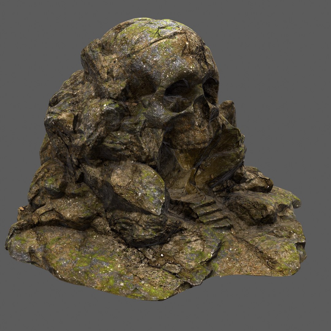 3D Skull Cave Model - TurboSquid 1195169