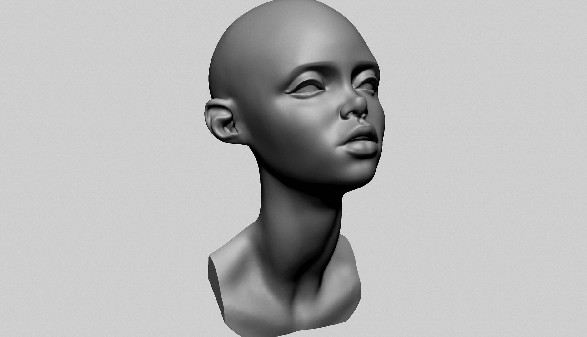 Stylized Female Head D 3D Model - TurboSquid 2198908