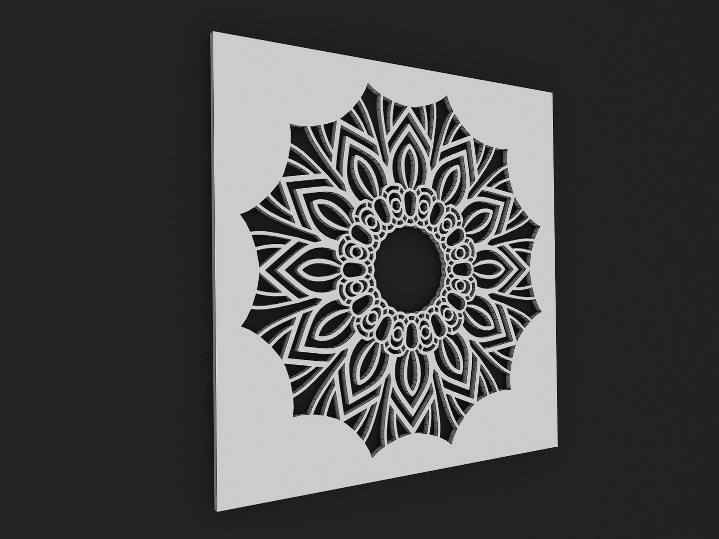 Mandala cnc model - TurboSquid 1454985