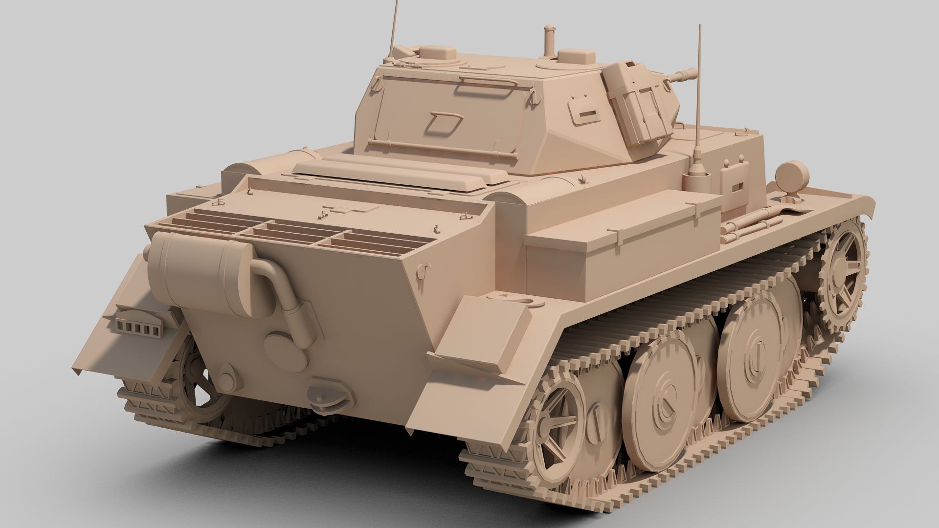 3D Panzerkampfwagen 2 Luchs Model - TurboSquid 2008242