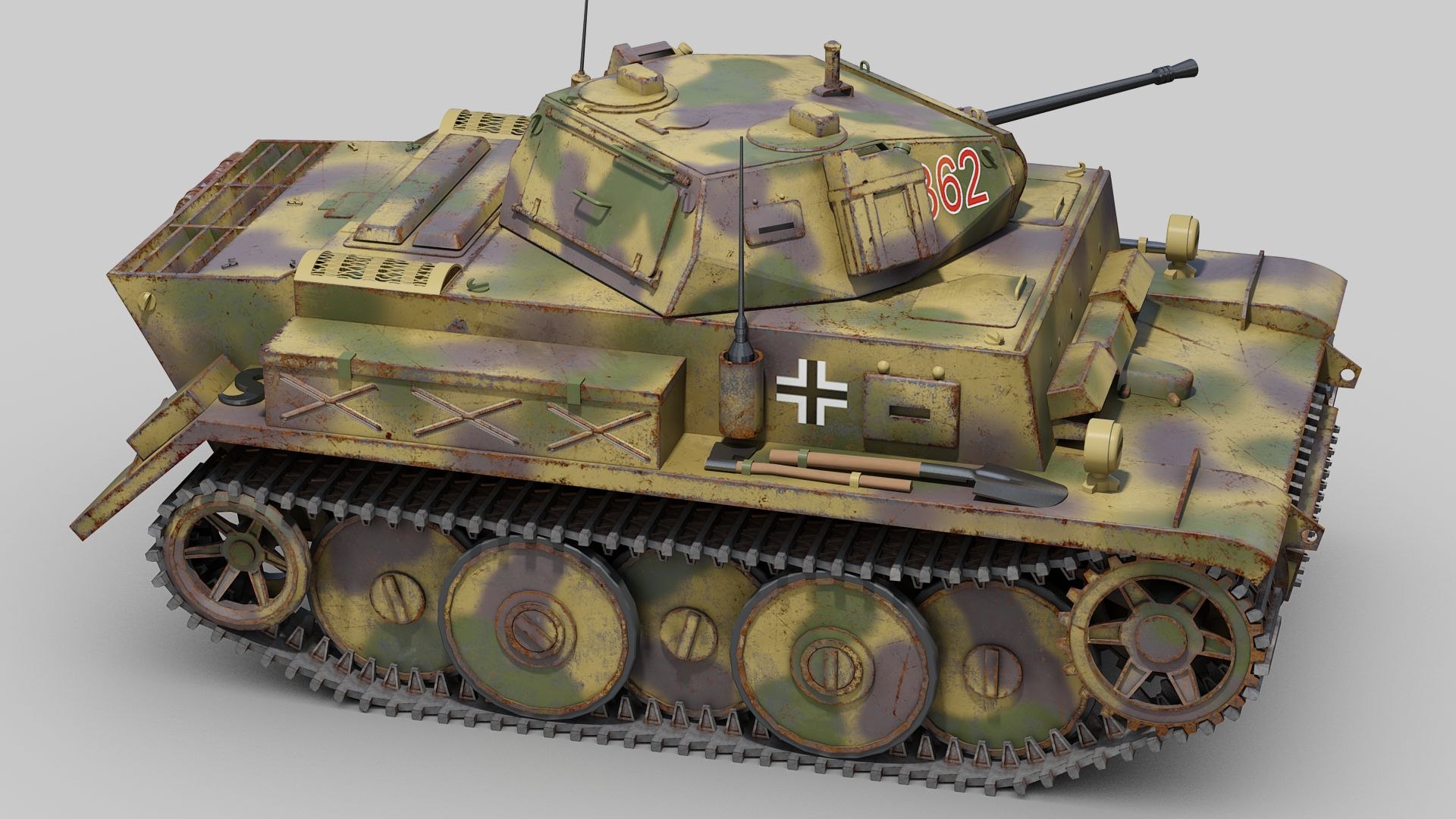 3D Panzerkampfwagen 2 Luchs Model - TurboSquid 2008242