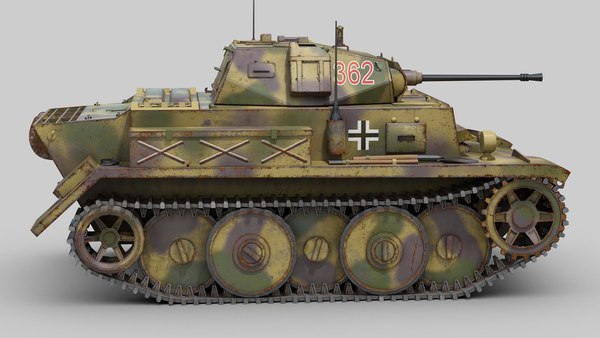 modelo 3d Panzerkampfwagen 2 Luchs - TurboSquid 2008242