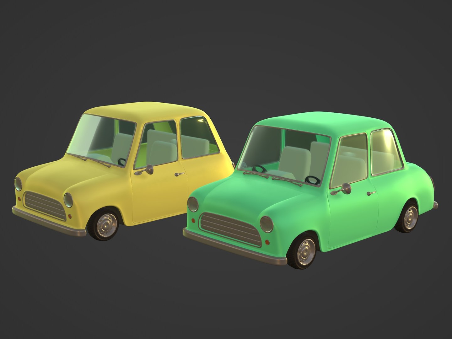 Cartoon Cars Model - TurboSquid 1855333