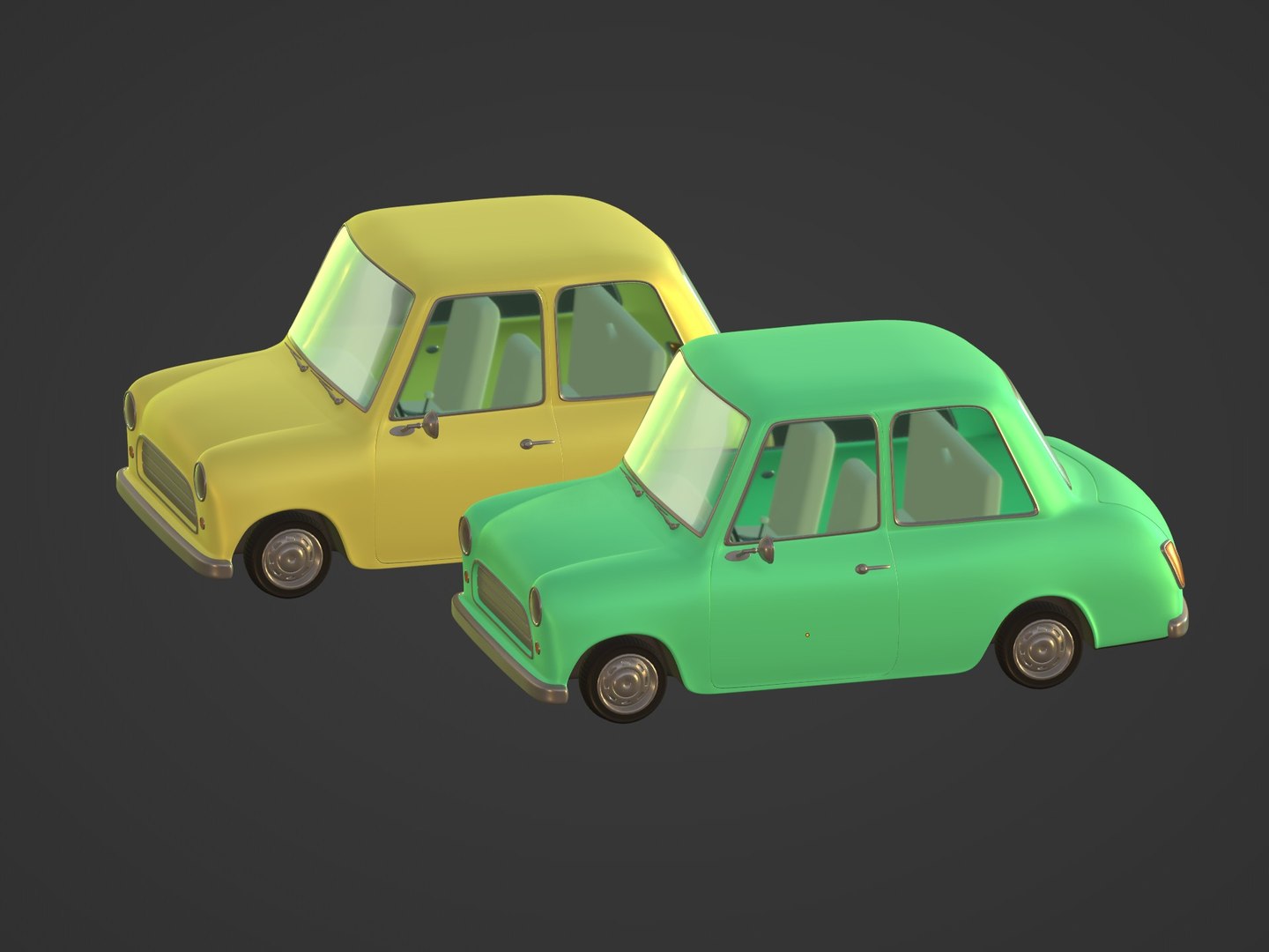Cartoon Cars Model - TurboSquid 1855333