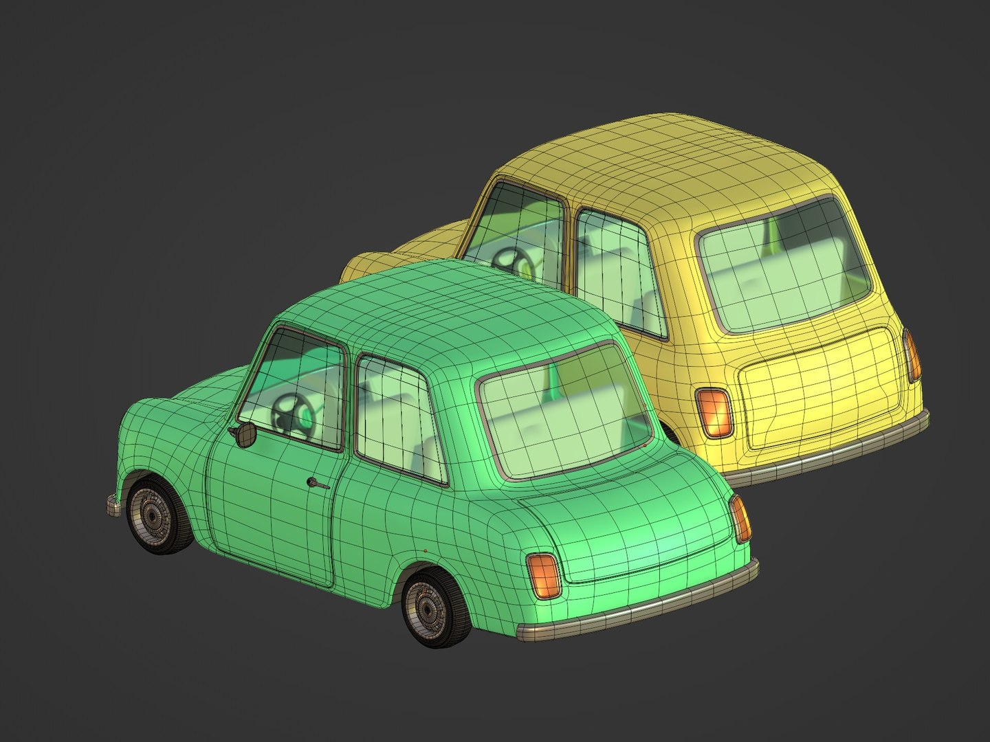 Cartoon Cars Model - TurboSquid 1855333
