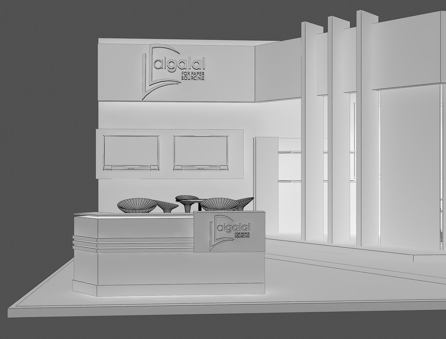 Exhibition Booth Model - TurboSquid 1700280