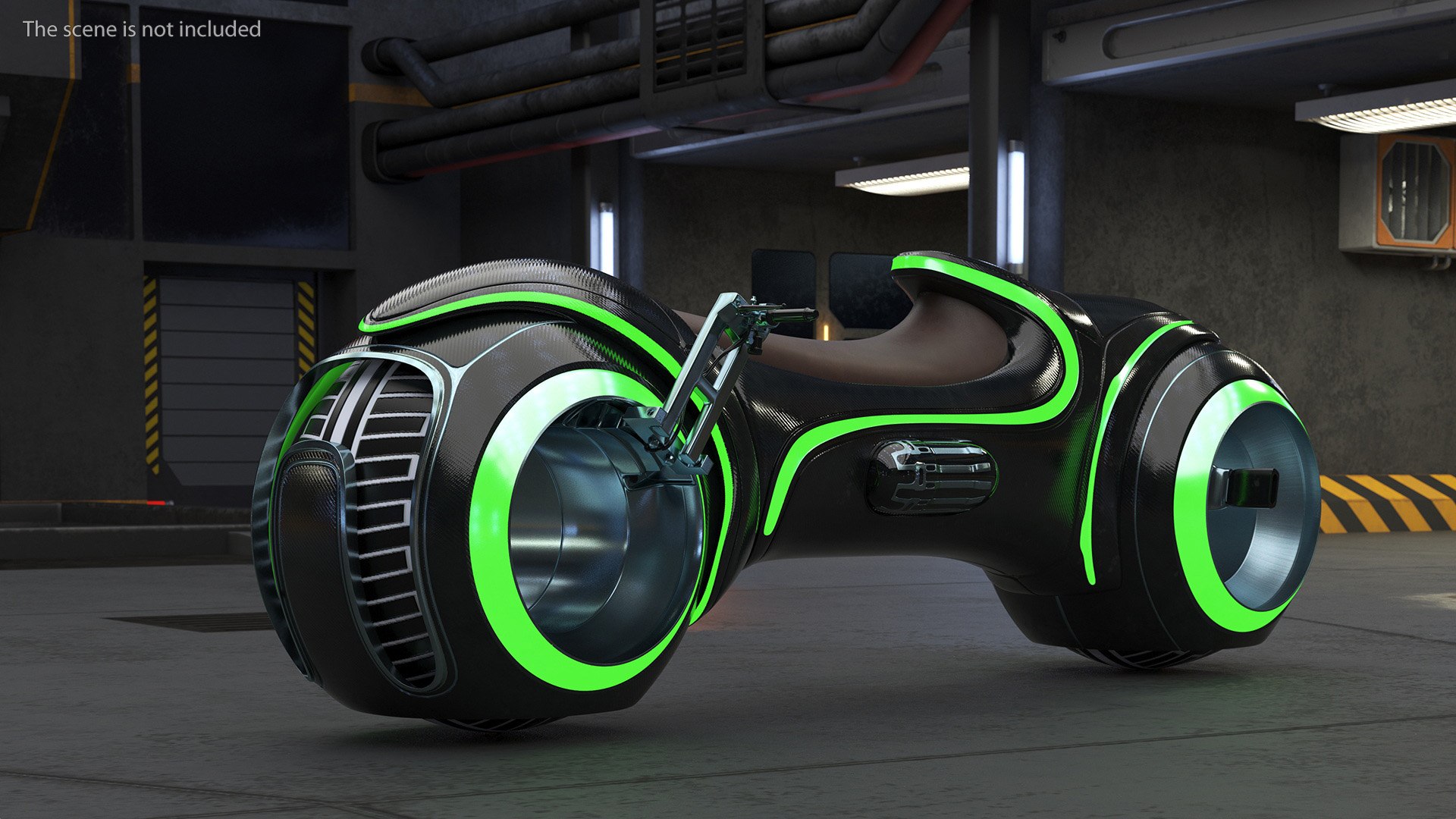 3D Sci Fi Motorcycle Rigged - TurboSquid 2240523