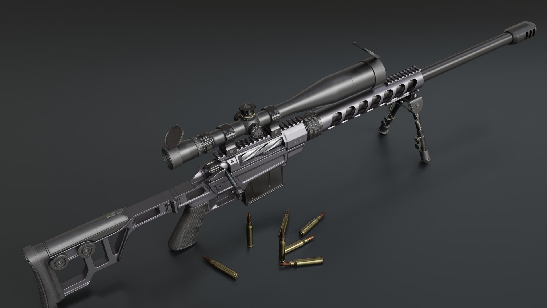 Sniper Rifle Lobaev Tsvl8 Stalingrad Model - TurboSquid 2117548