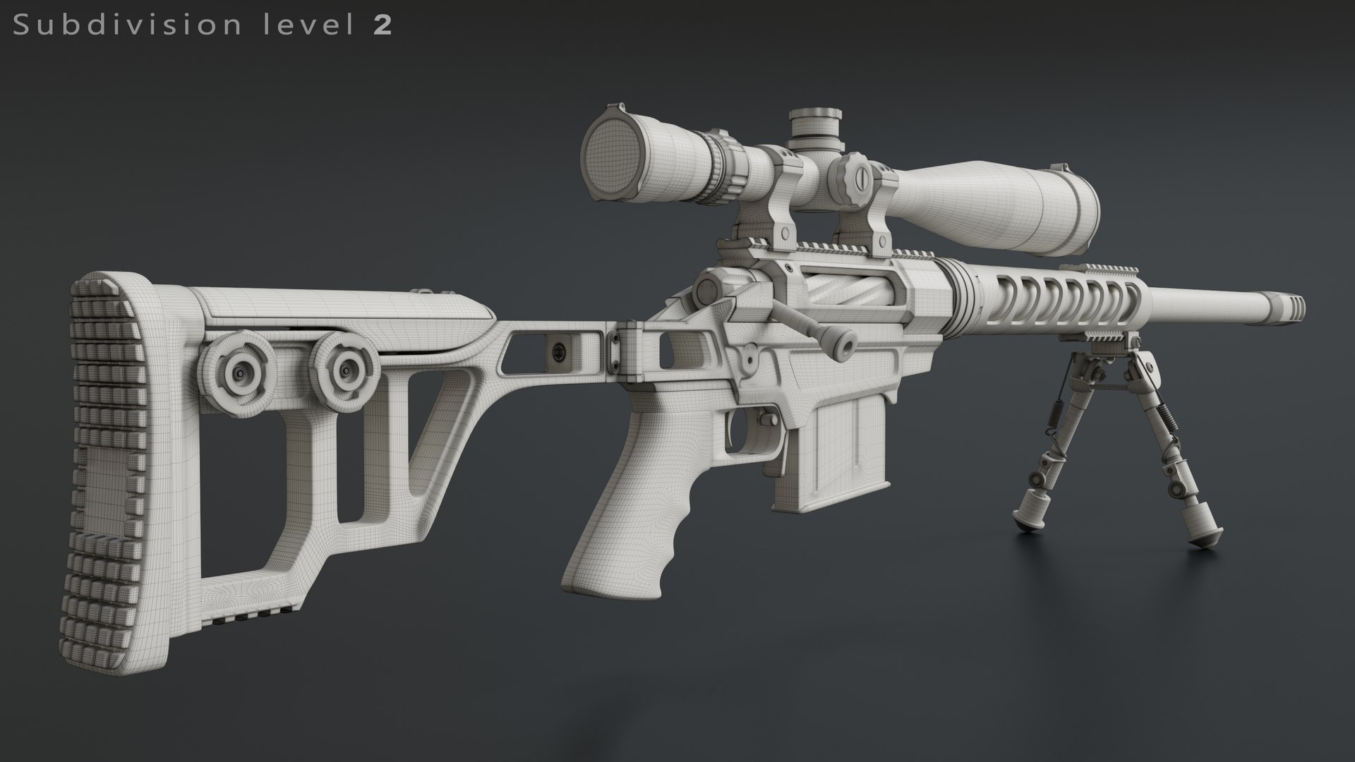 Sniper rifle lobaev tsvl8 stalingrad model - TurboSquid 2117548